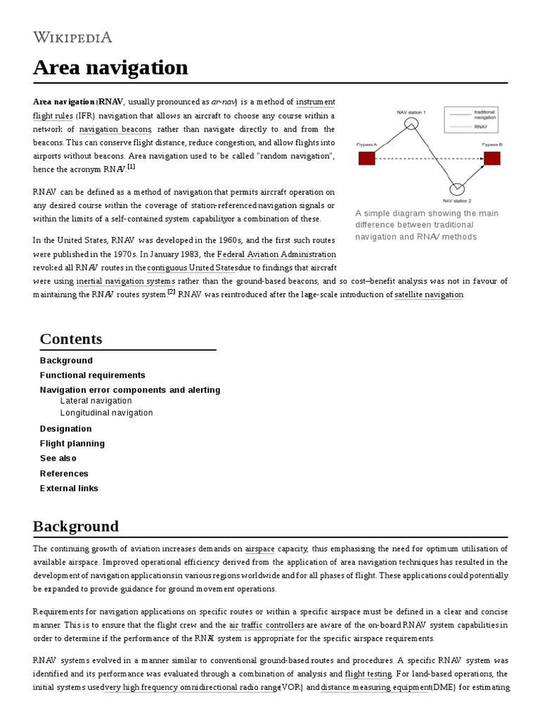 Area Navigation | PDF | Aerospace Engineering | Aviation