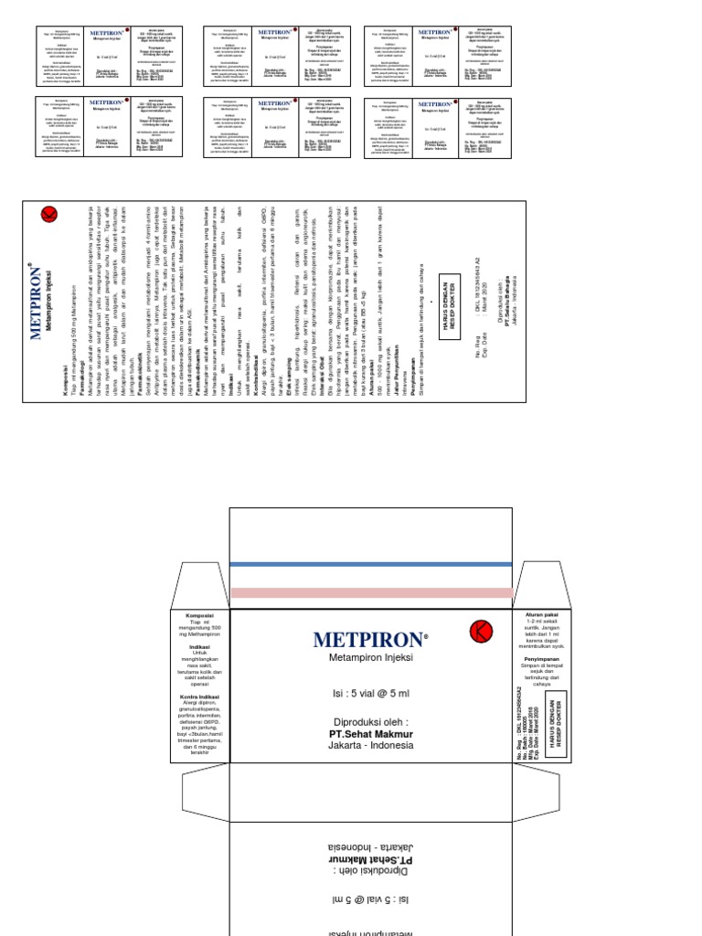 Kemasan Metampiron Vial | PDF