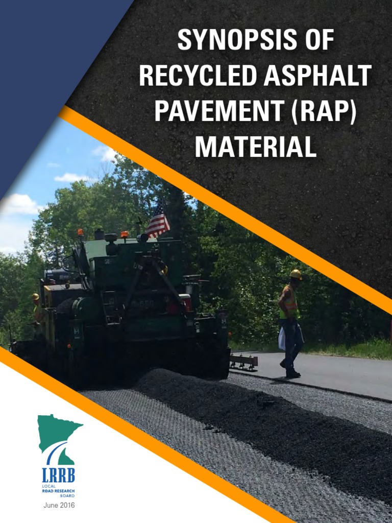 7528 RAP Report FINAL 20160617 SM PDF | PDF | Asphalt | Road Surface