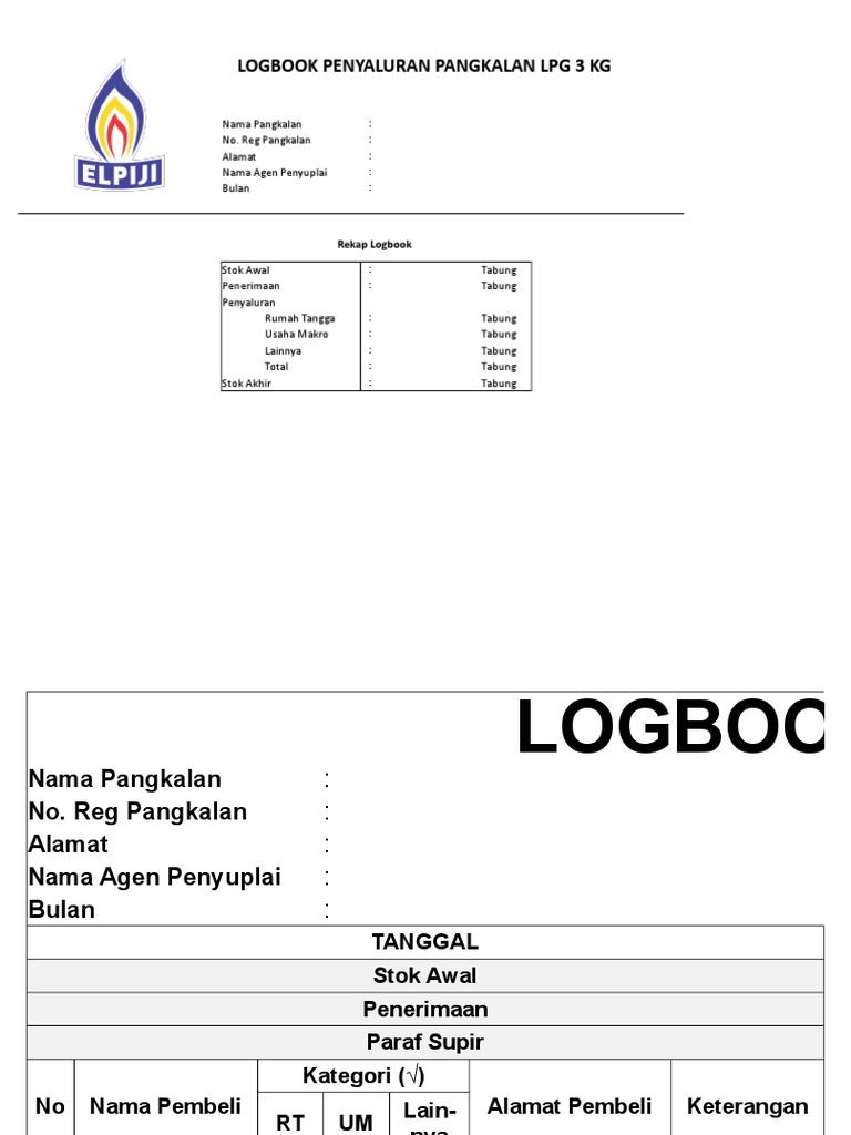 Logbook Pangkalan Yang Baru | PDF