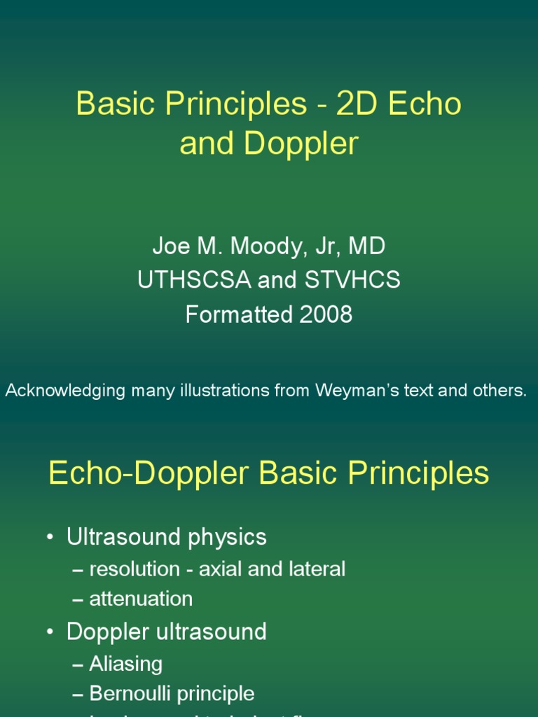 Echo Physics 2008 | PDF | Attenuation | Doppler Effect