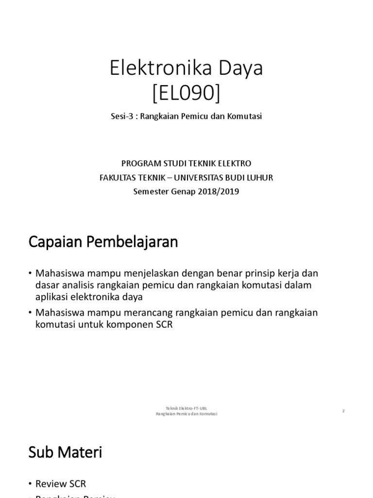 Sesi-3 - Rangkaian Pemicu Dan Komutasi PDF | PDF