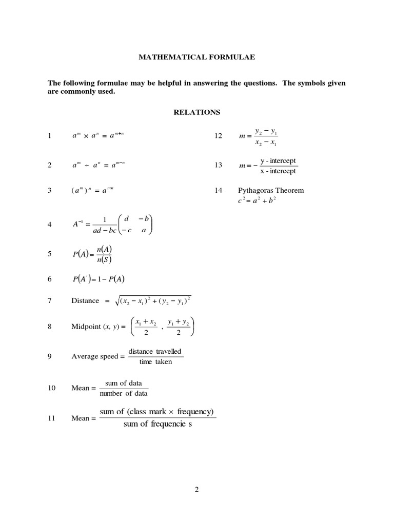 Geometry Formula Cheat Sheet | PDF | Area | Circle