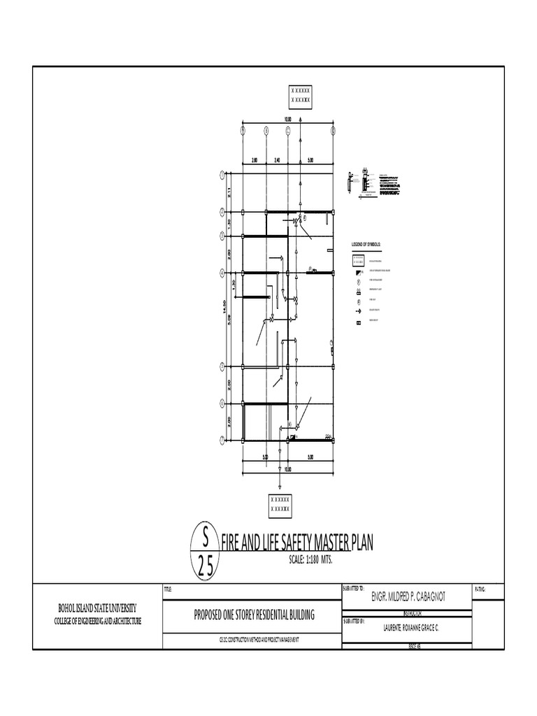 Fire And Life Safety Master Plan: Proposed One Storey Residential ...