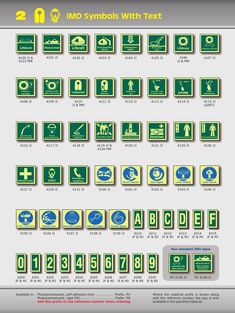 IMO Symbols for Safety Equipment | PDF | Equipment | Nature