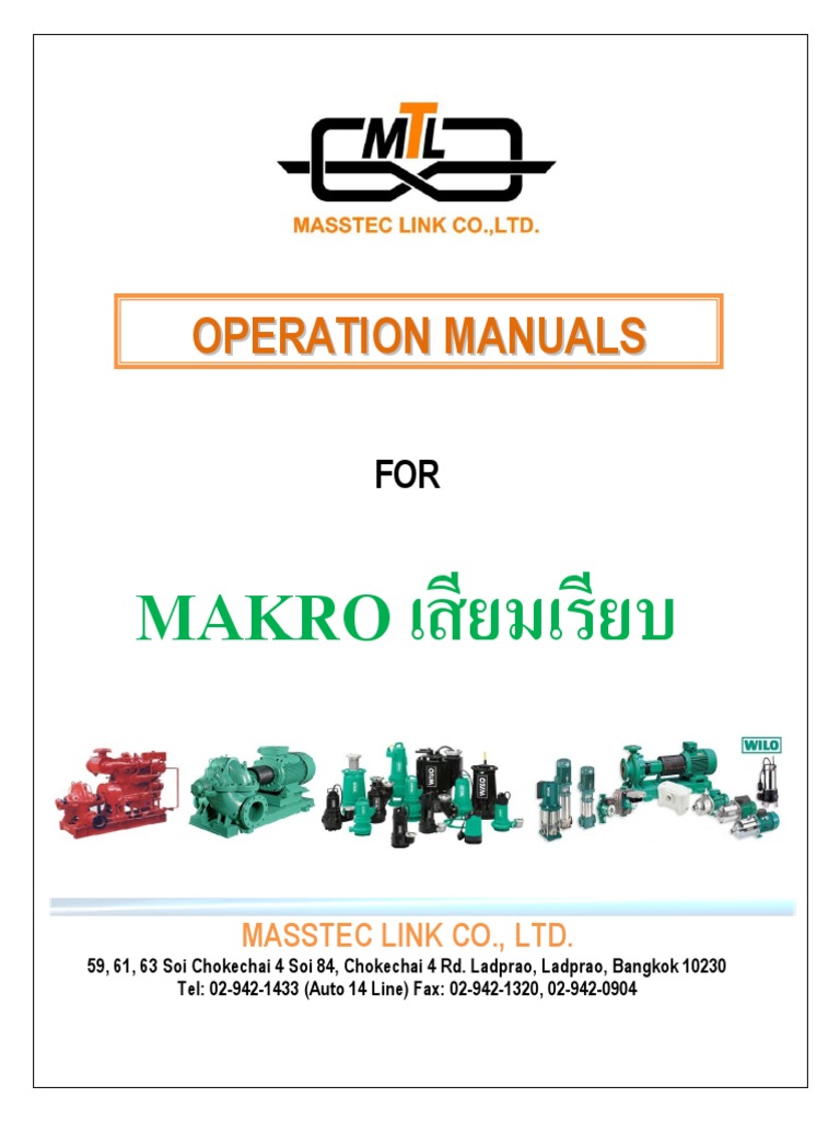 Wilo ASP Series Pump Operation Manual | PDF | Pump | Valve