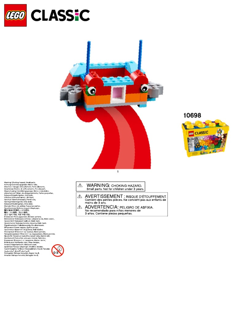 LEGO Classic 10698 Large Creative Brick Box Building Instruction Royal ...