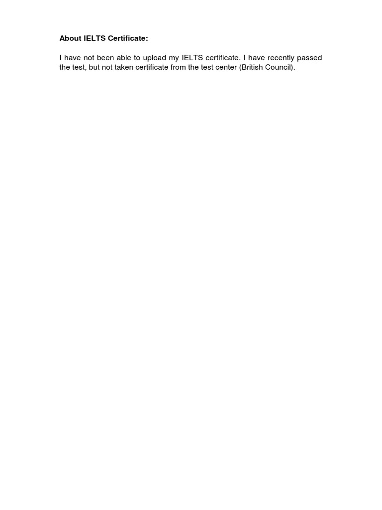 About IELTS Certificate | PDF