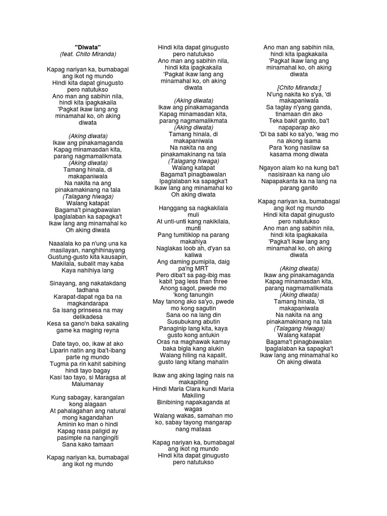 Abra Lyrics | PDF