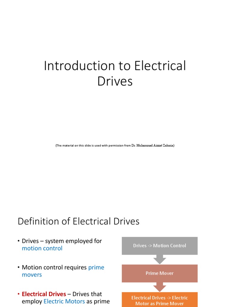 MODULE 1 - Introduction To Electrical Drives | PDF | Electric Motor ...