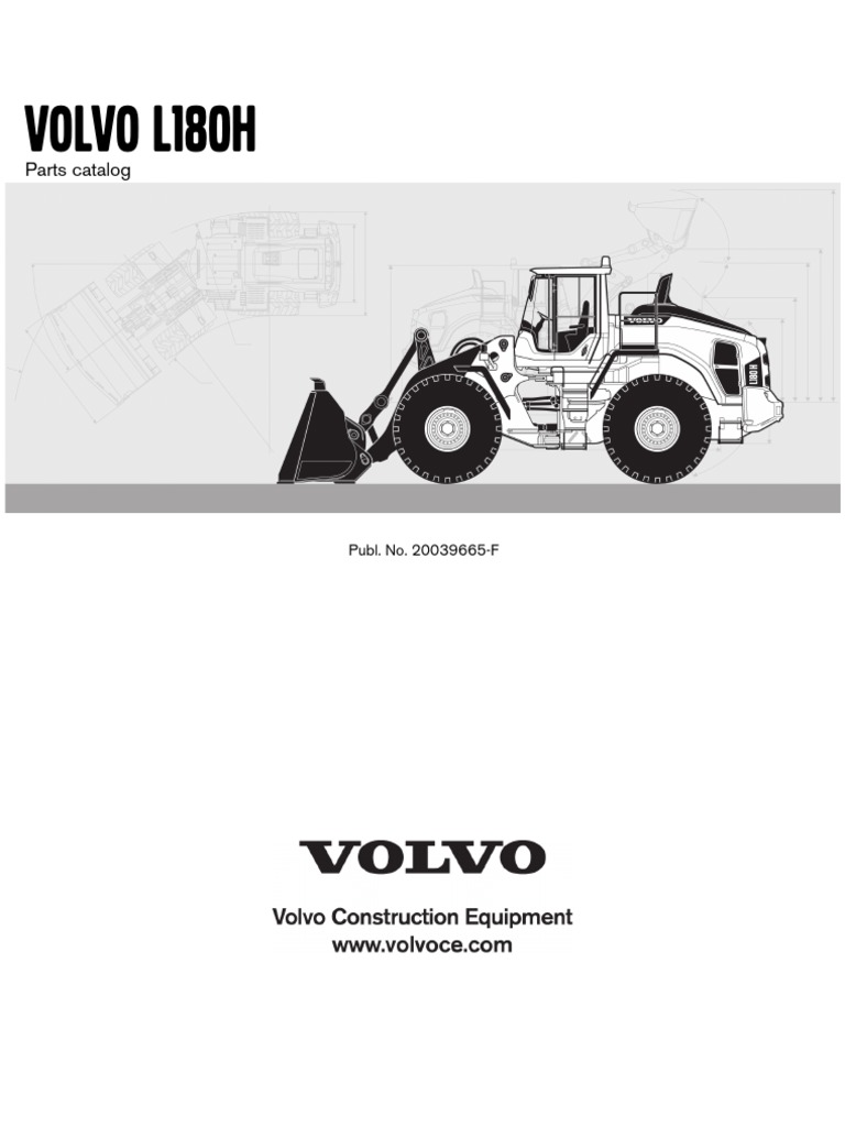Volvo L180H Parts Catalog | PDF | Machines | Mechanical Engineering