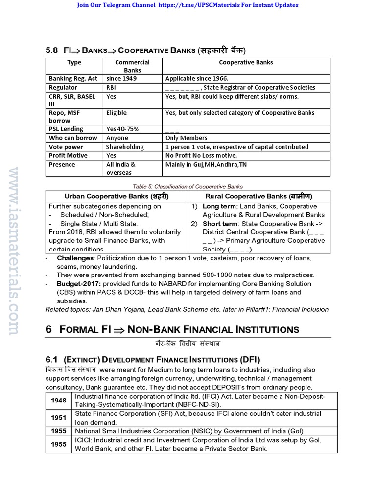 Mrunal Lecture 6 @upscmaterials | PDF | Reserve Bank Of India | Non ...