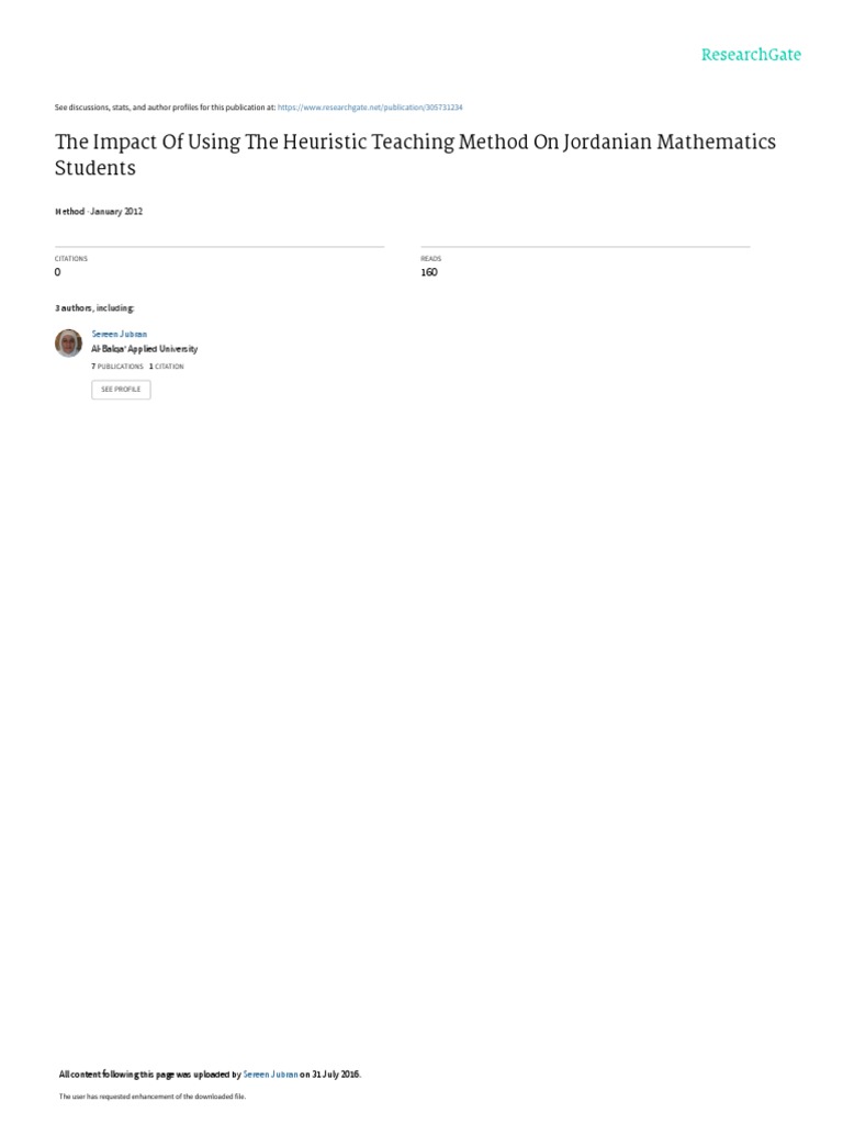Heuristic Method | PDF | Analysis Of Variance | Experiment