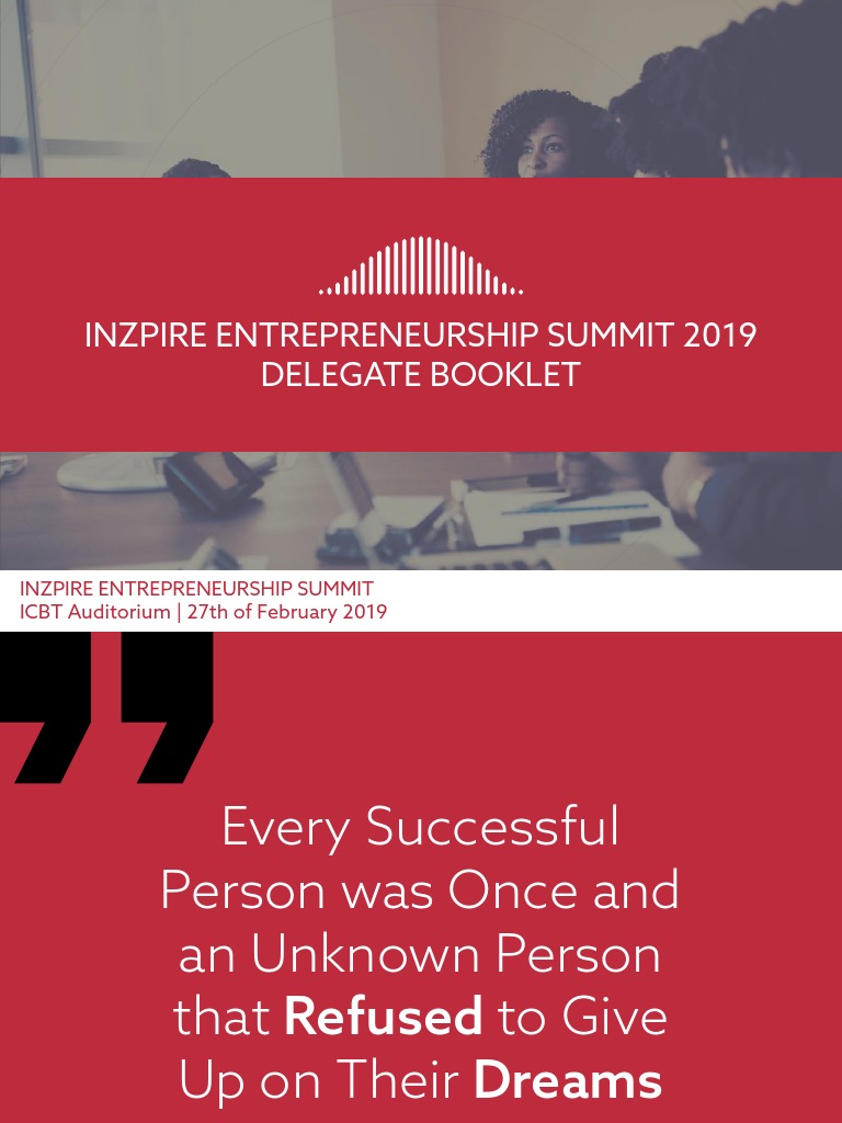 IES 2019 Delegate Booklet | PDF | Entrepreneurship | Business
