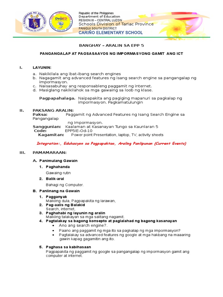 Cot 4th Dan EPP-ICT | PDF