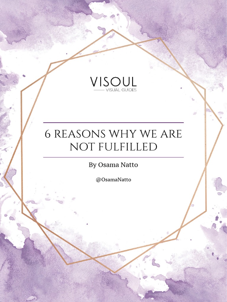 6 Reasons Why We Are Not Fulfilled | PDF | Roommate | Anger