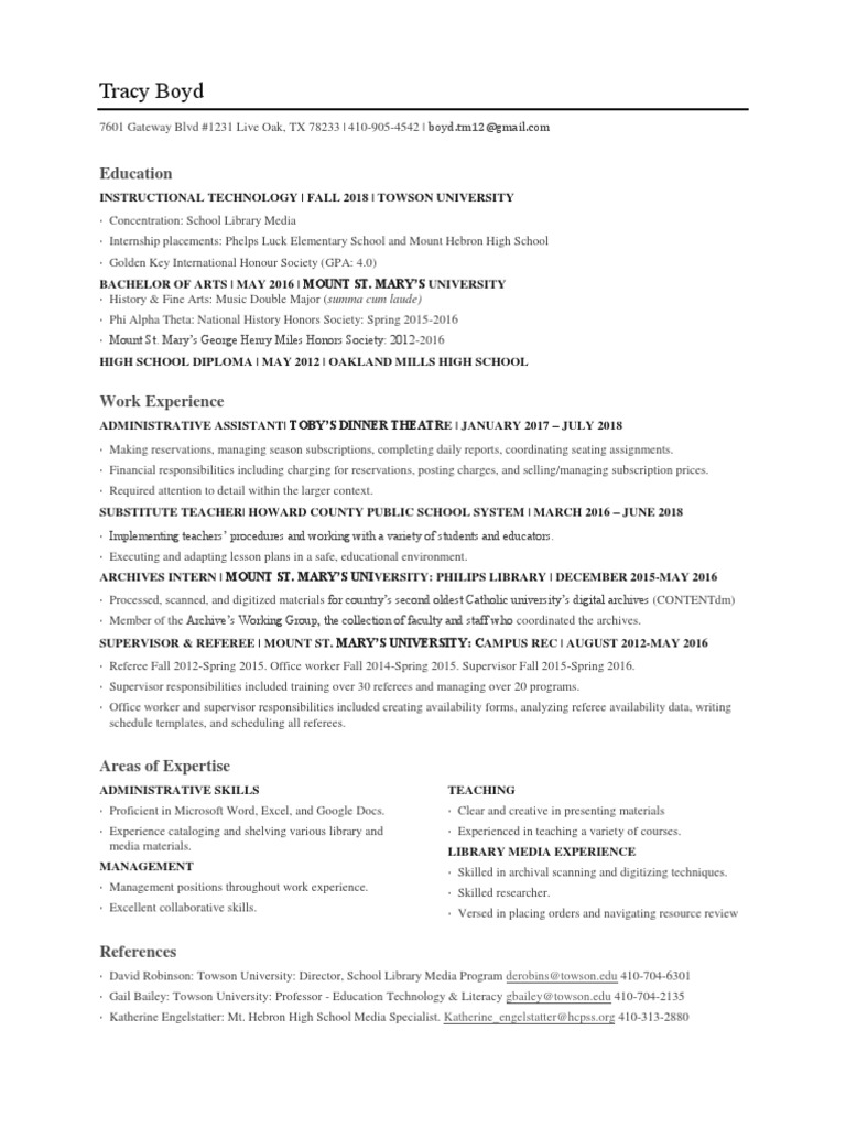 Boyd Resume | PDF | Libraries | Educational Technology