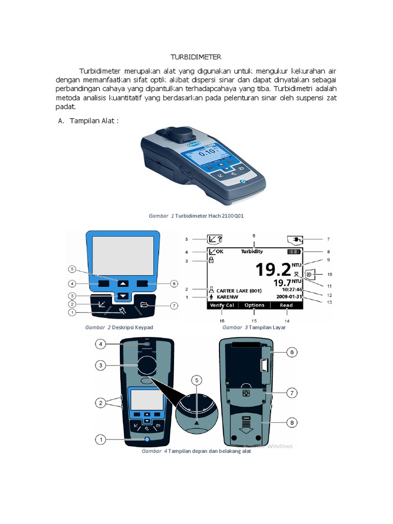 Panduan Lengkap Turbidimeter | PDF | Sains & Matematika | Teknologi ...
