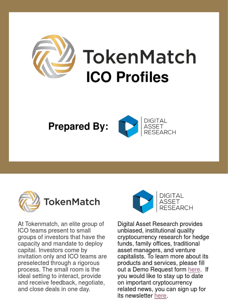 Token Match ICO Profiles | Download Free PDF | Computer Security | Security
