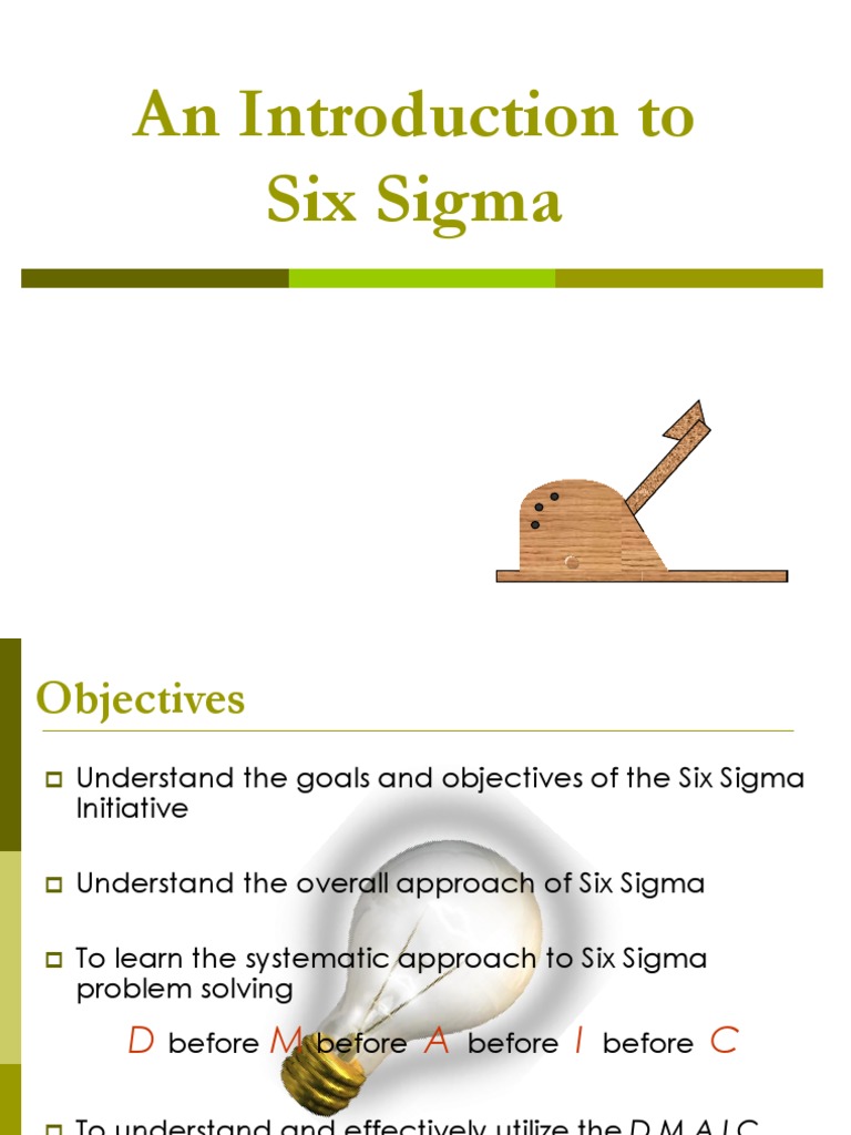 Introduction To Six Sigma | Download Free PDF | Six Sigma | Standard ...