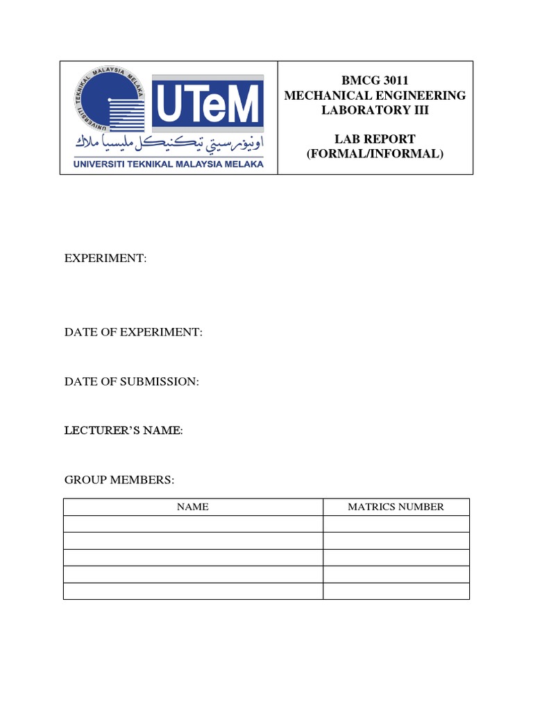 Lab Report Format | PDF | Scientific Method | Science