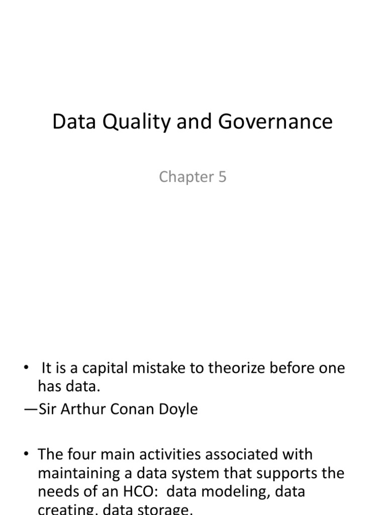 Chapter 5 Pdf Data Quality Data