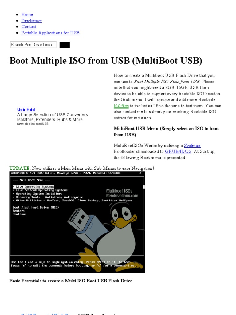 Multi Boot | PDF | Usb Flash Drive | Booting