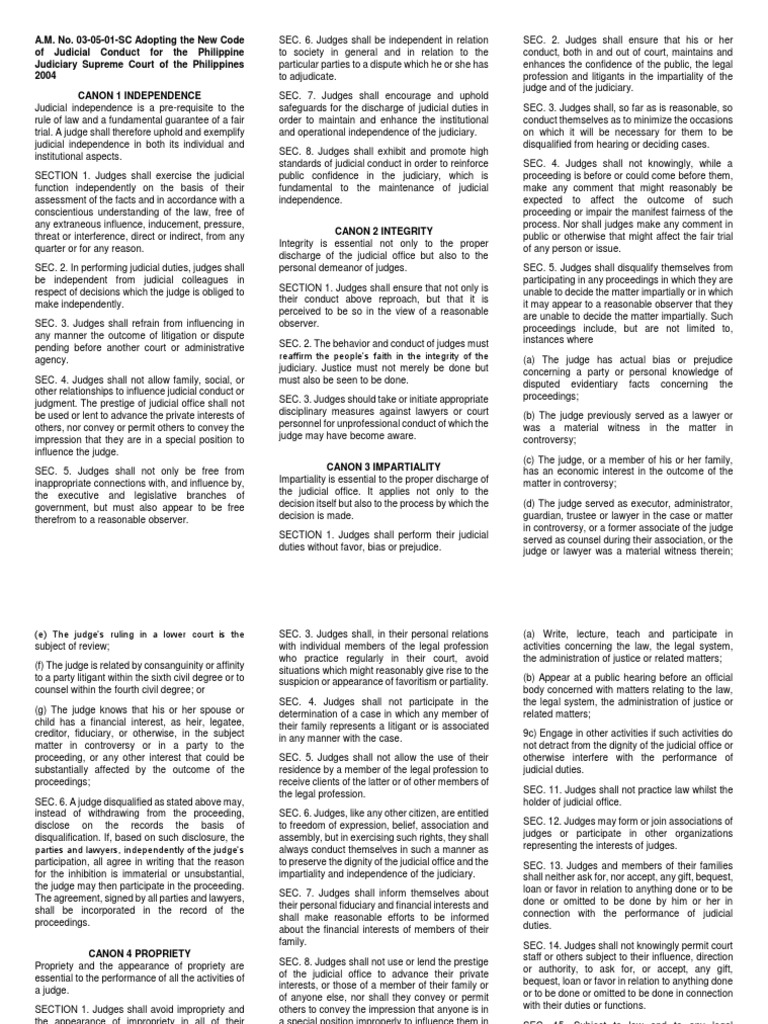 Code of Judicial Conduct | PDF | Judiciaries | Judge