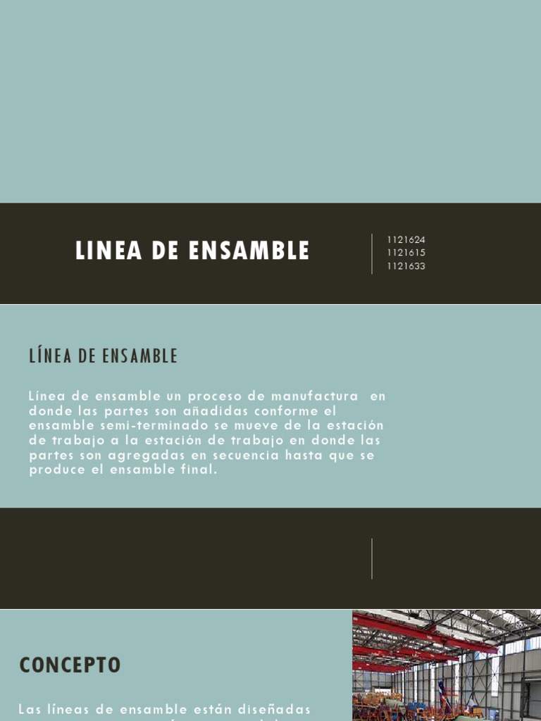 Evolución de la Línea de Ensamble | PDF | Industrias | Fabricación e ...