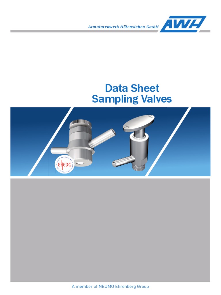 EHEDG-Certified AWH Sampling Valves | PDF | Valve | Manufactured Goods