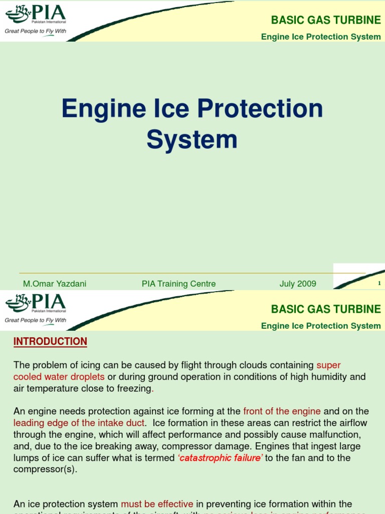 Engine Ice Protect Sys Show | PDF | Turbine | Ice