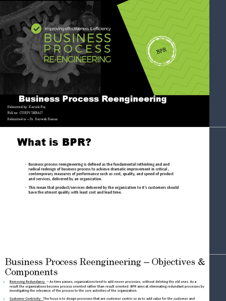 Business Process Reengineering Overview | PDF | Business Process | Business