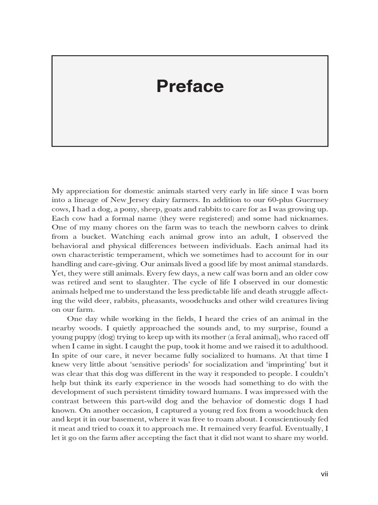 Animal Domestication and Behavior - F Preface | PDF | Domestication ...