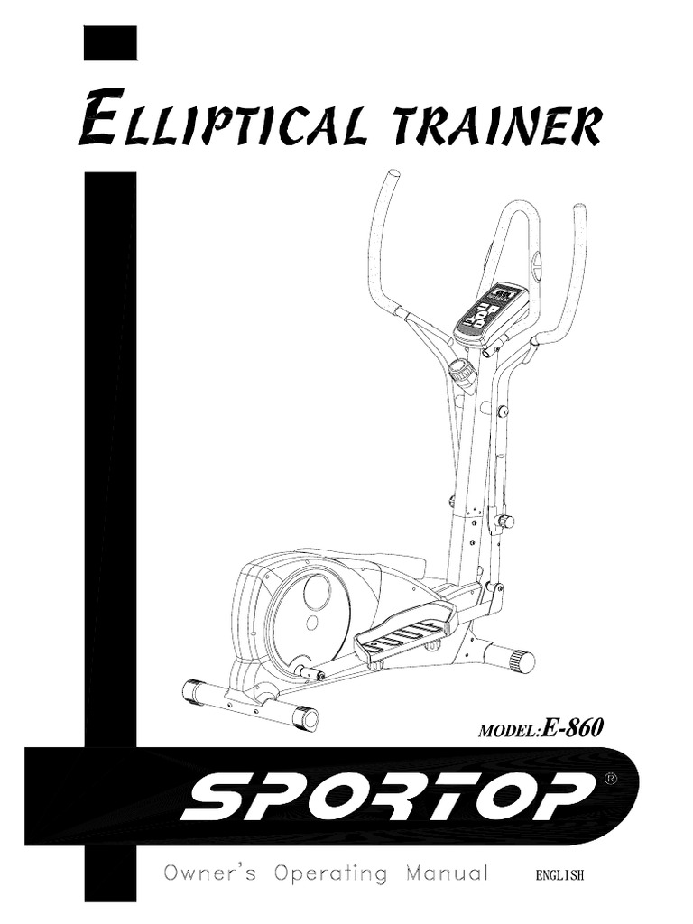 Sportop E860 Assembly Instructions | PDF | Screw | Manufactured Goods