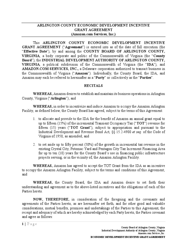 DRAFT Amazon Performance Agreement Posted 03-05-2019 | PDF | Discovery ...