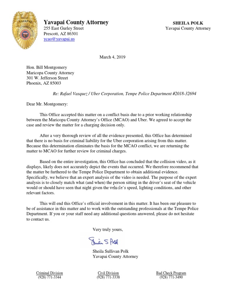 YCAO Uber Letter | PDF