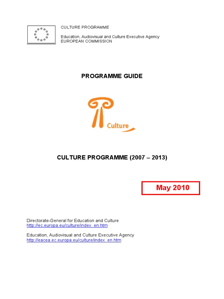 Culture Programme EU - Programme Guide | PDF | Member State Of The ...