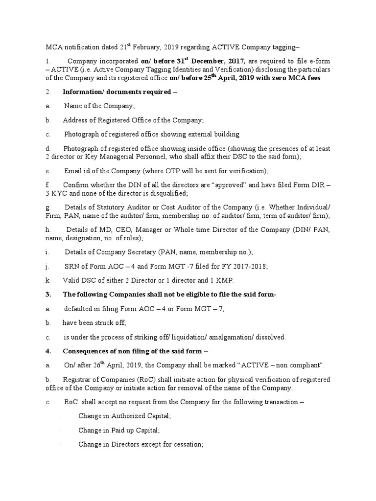 Note On Active Tagging | PDF | Business Law | Government Information