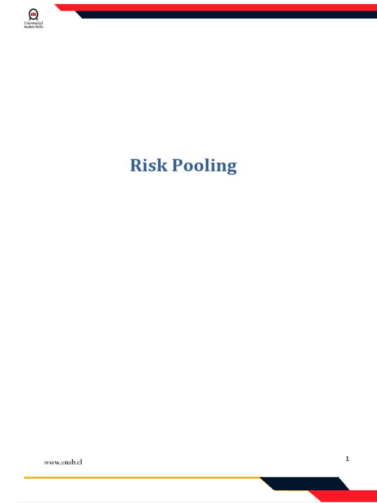 Risk Pooling | PDF | Inventario | Logística