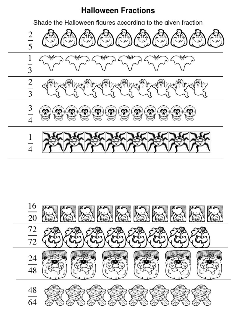 Haloween Math Fraction | PDF