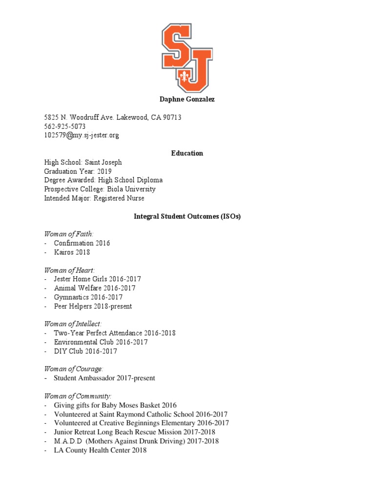 SC Resume Template 3 | PDF