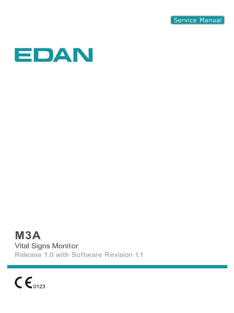 Edan M3A - Vital Signs Monitor Service Manual PDF | PDF | Blood Pressure | Direct Current