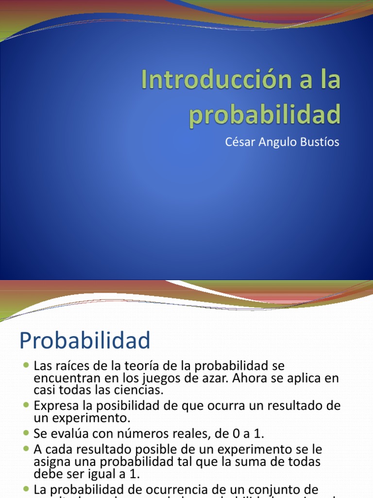 Introducción A La Probabilidad | PDF