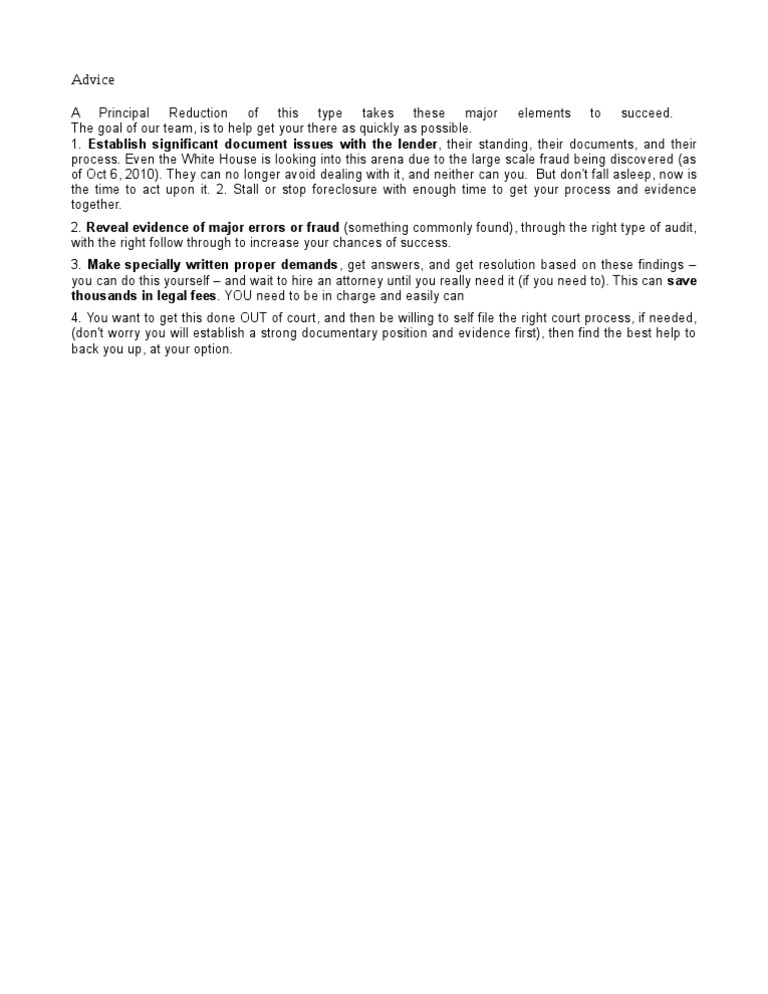 Strategies for Principal Reduction Success | PDF