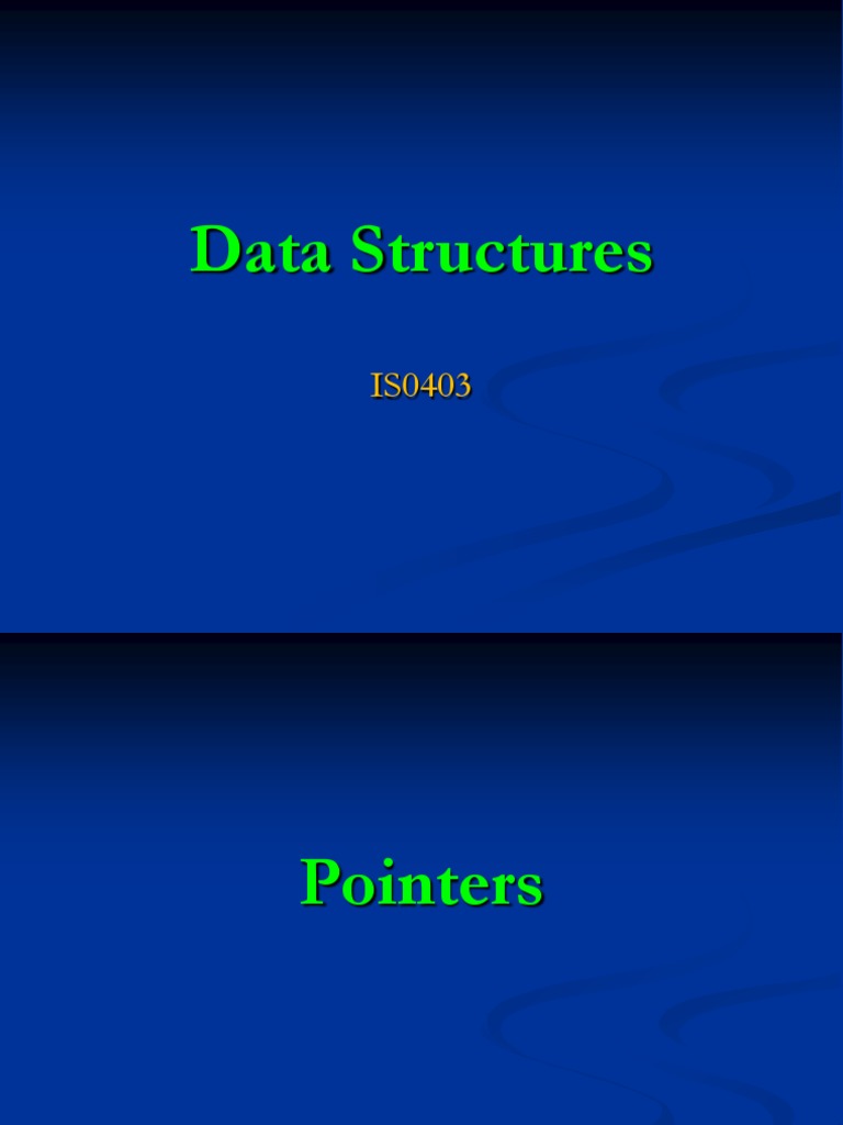 Understanding Pointers in C Data Structures | PDF | Pointer (Computer Programming) | Array Data ...