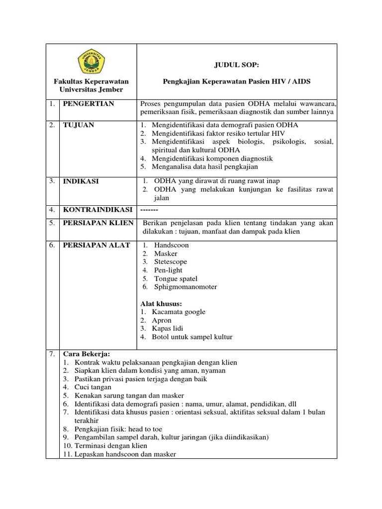SOP Pengkajian | PDF | Pengembangan Diri