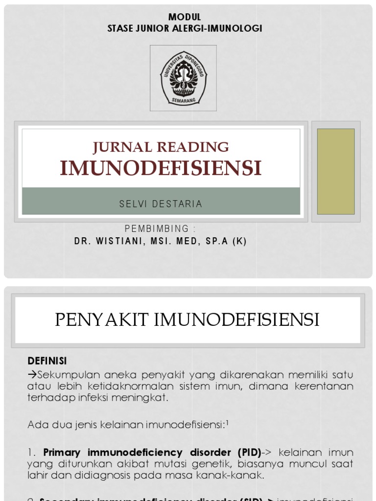 Modul Imunologi - Jurnal Reading | PDF