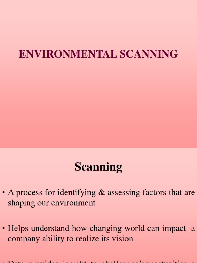 Environmental Scanning Etop | PDF | Economics | Economic Growth