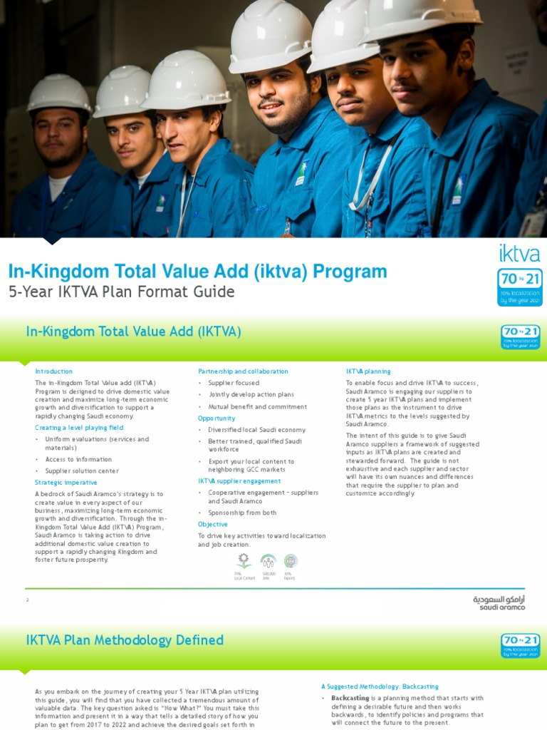 5 Year IKTVA Planning Format Guide | PDF | Saudi Arabia | Supply Chain