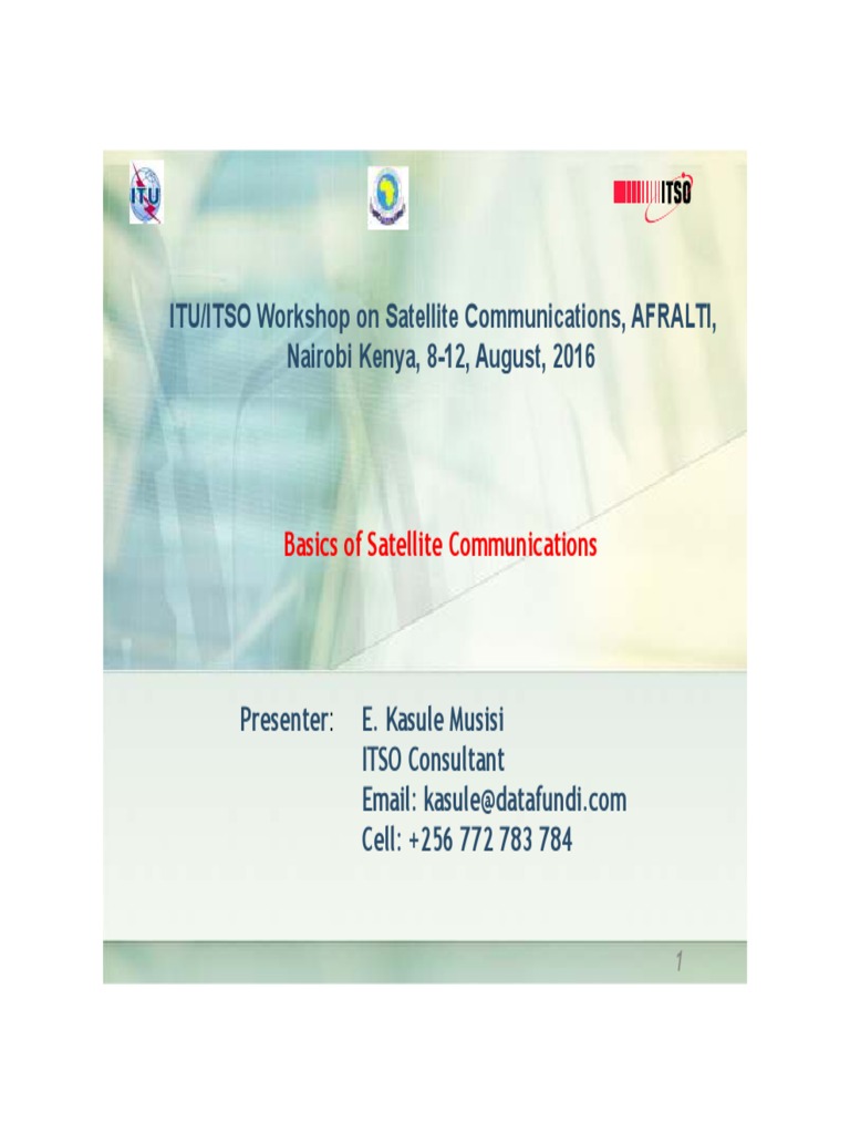 Basics of Satellite Communications | PDF | Satellite | Communications ...